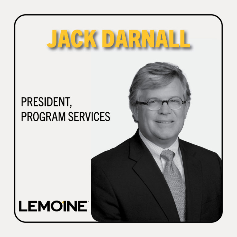 LEMOINE Welcomes Jack Darnall, President of Program Services - LEMOINE